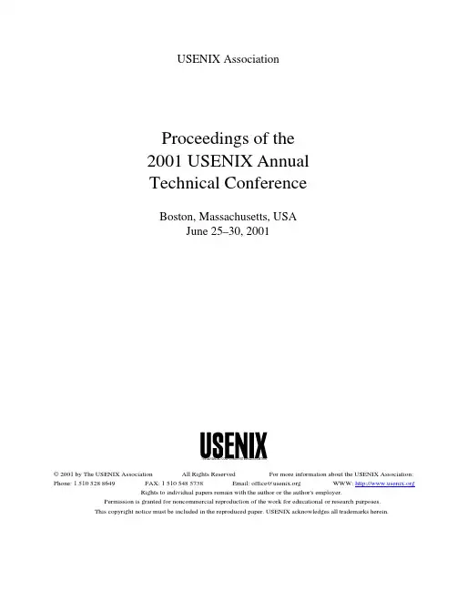 USENIX Association Proceedings of the - 文档之家