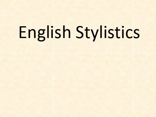 English Stylistics1 - 文档之家