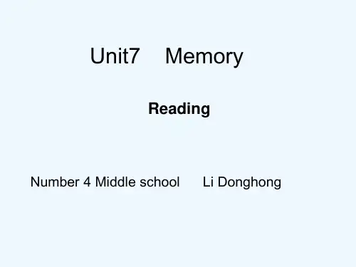 8A Unit 7 Reading 2 - 文档之家