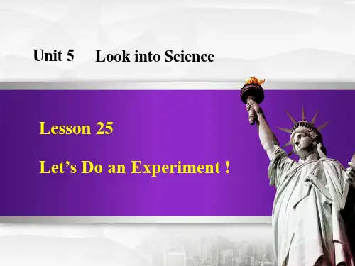 《Let's Do an Experiment》Look into Science! PPT教学课件【优质课件】 - 文档之家