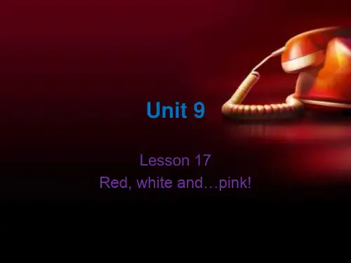 新概念英语青少版4A Unit 9课件 - 文档之家