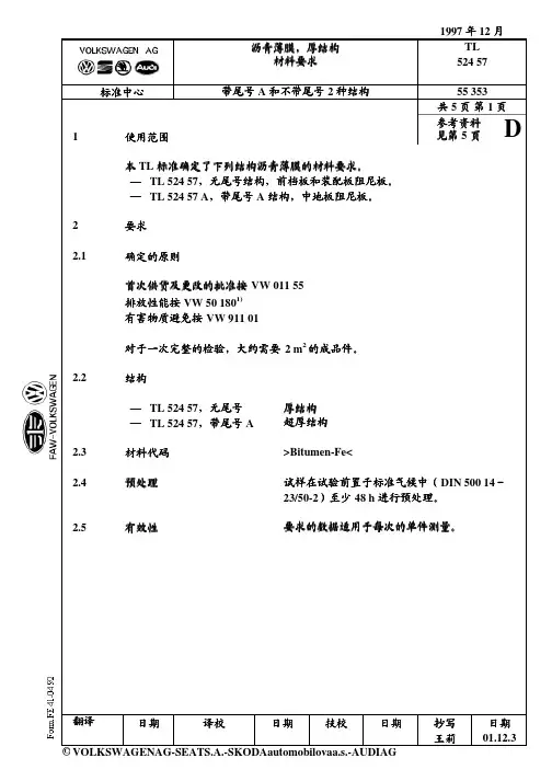 大众 TL496 标准 - 文档之家