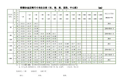 DKBA04000178 压铸机加结构件公差技术要求 - 文档之家