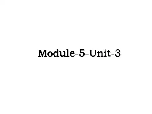 第五册 module 3 PPT - 文档之家