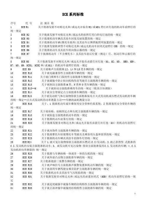 欧盟ECE R127行人保护最新版 - 文档之家